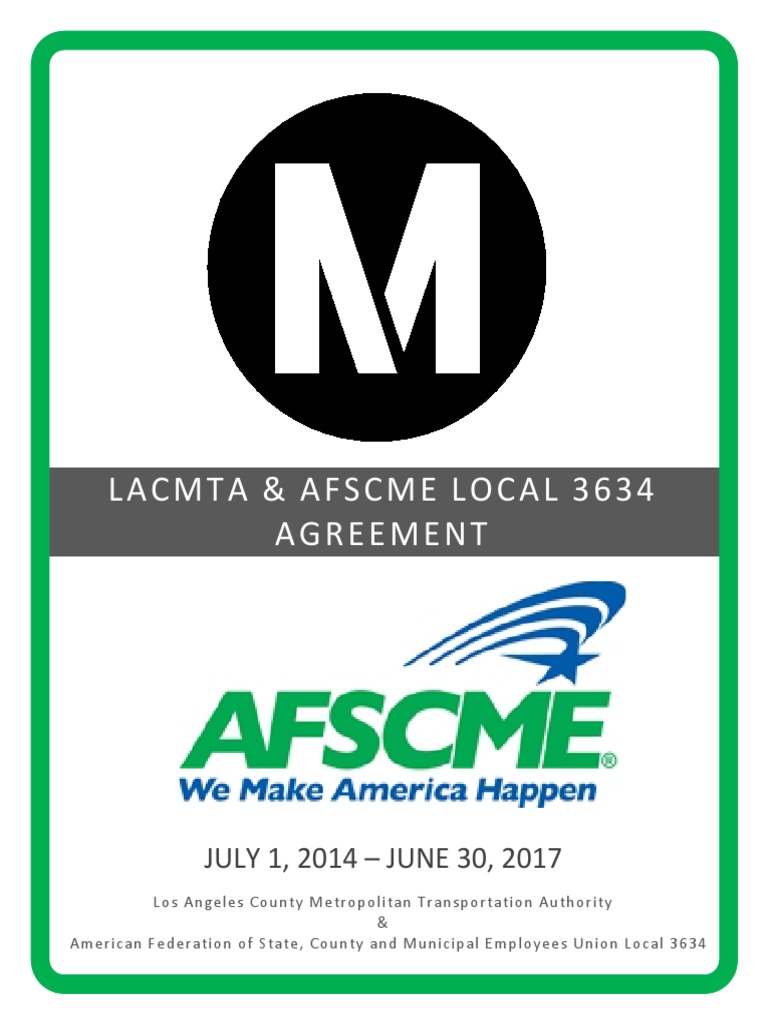 Afscme 2014-2017 Contract Final _print 03-27-15 | Overtime | American ...