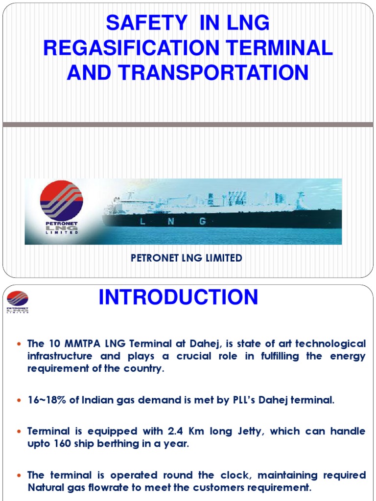 Safety in LNG Regasification Terminal and Transportation | PDF ...