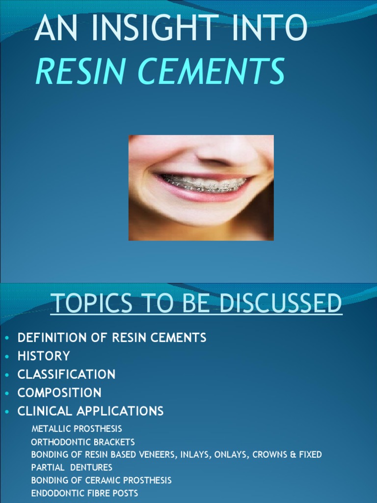 Resin Cements | PDF | Dental Material | Health Sciences