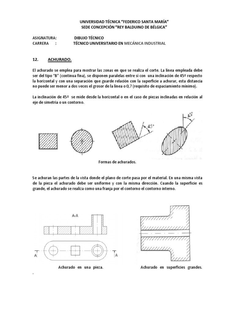 Achurado | PDF | Dibujo técnico | Dibujo