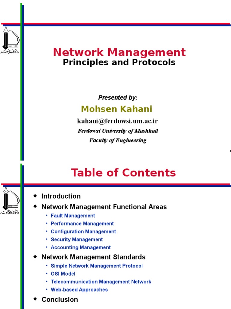 Network Management Principles Overview | PDF | Computer Network ...