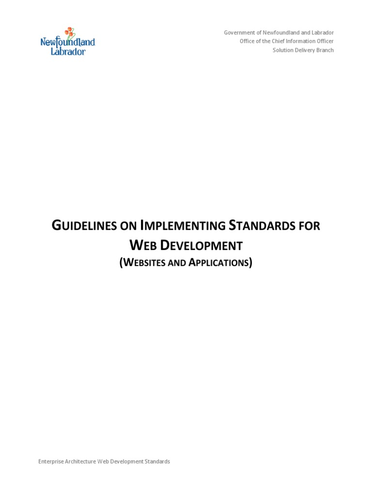 Standards For Web Development | PDF | Web Development | Websites