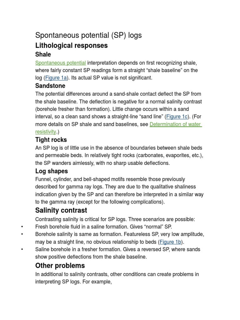 Log Responses To Lithology | PDF | Porosity | Natural Materials