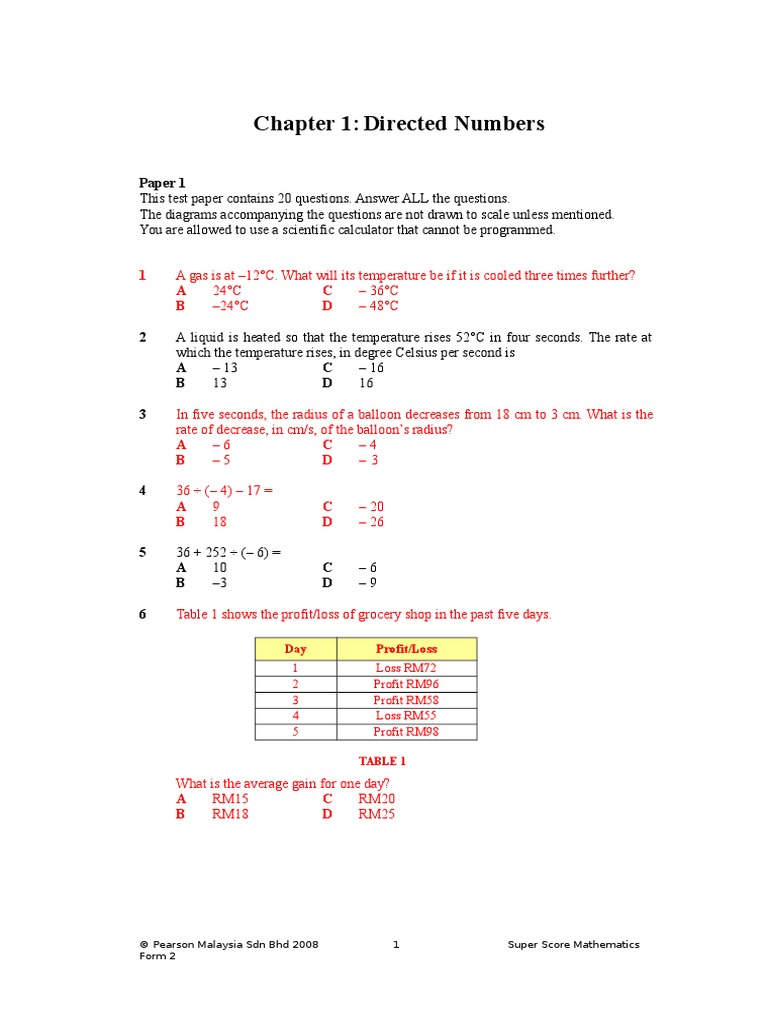 Form 2 - Chapter 1 | PDF | Atmospheric Thermodynamics | Temperature