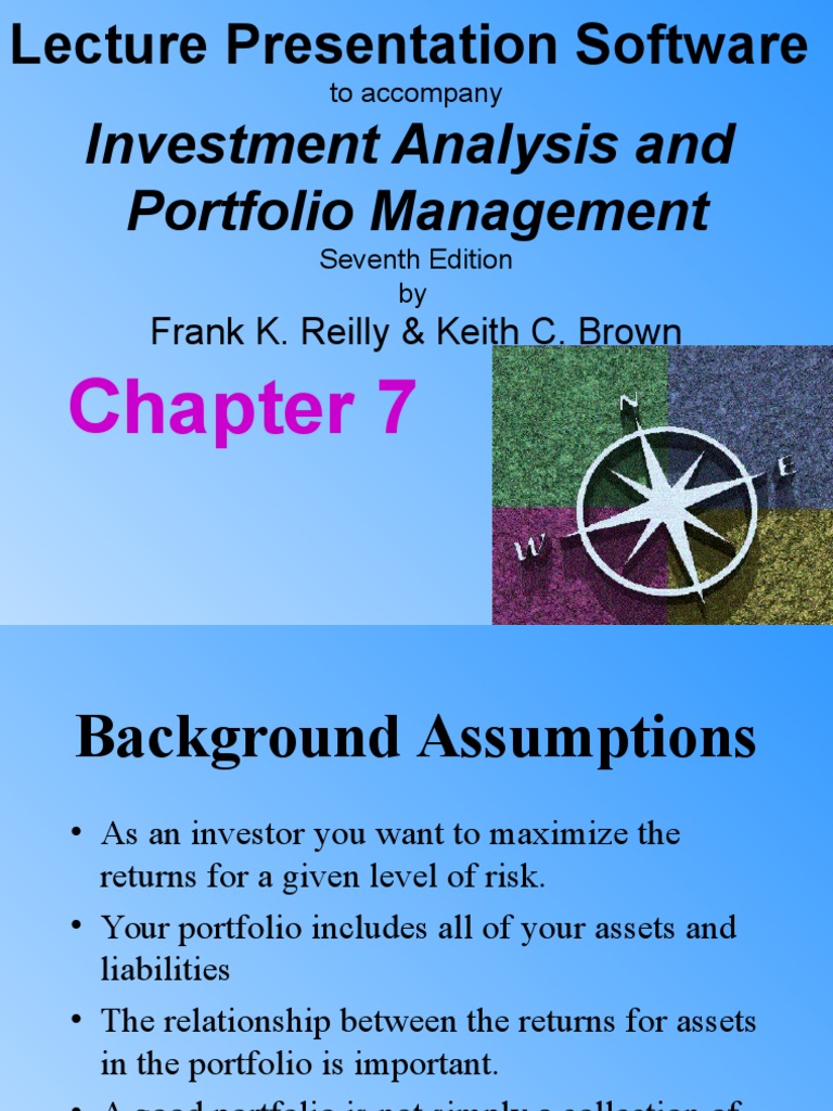 Investment Analysis and Portfolio Management | PDF | Modern Portfolio ...