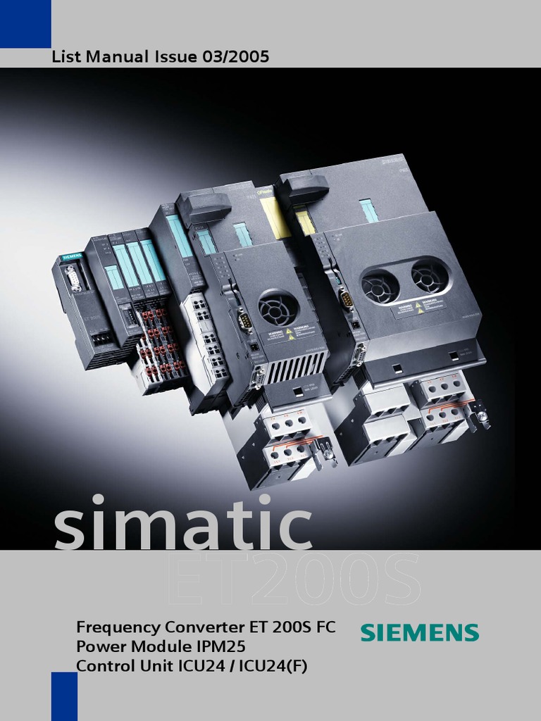 SIMATIC ET200S.pdf | Electrical Engineering | Electromagnetism