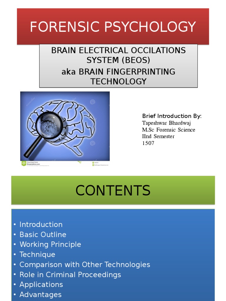 Forensic Psychology | PDF | Electroencephalography | Polygraph