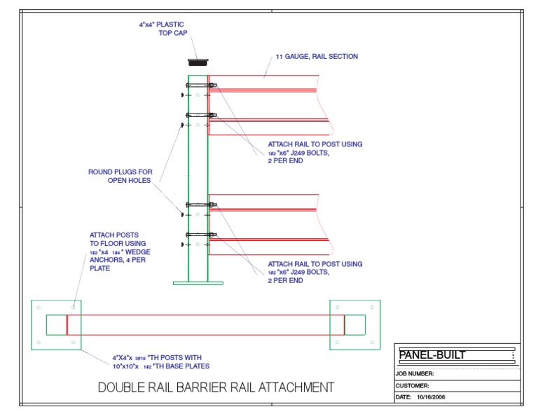 Double Rail Barrier Installation Guide | PDF | Home & Garden
