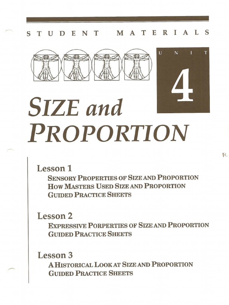 Drawing Insights - Size and Proportion PDF | PDF