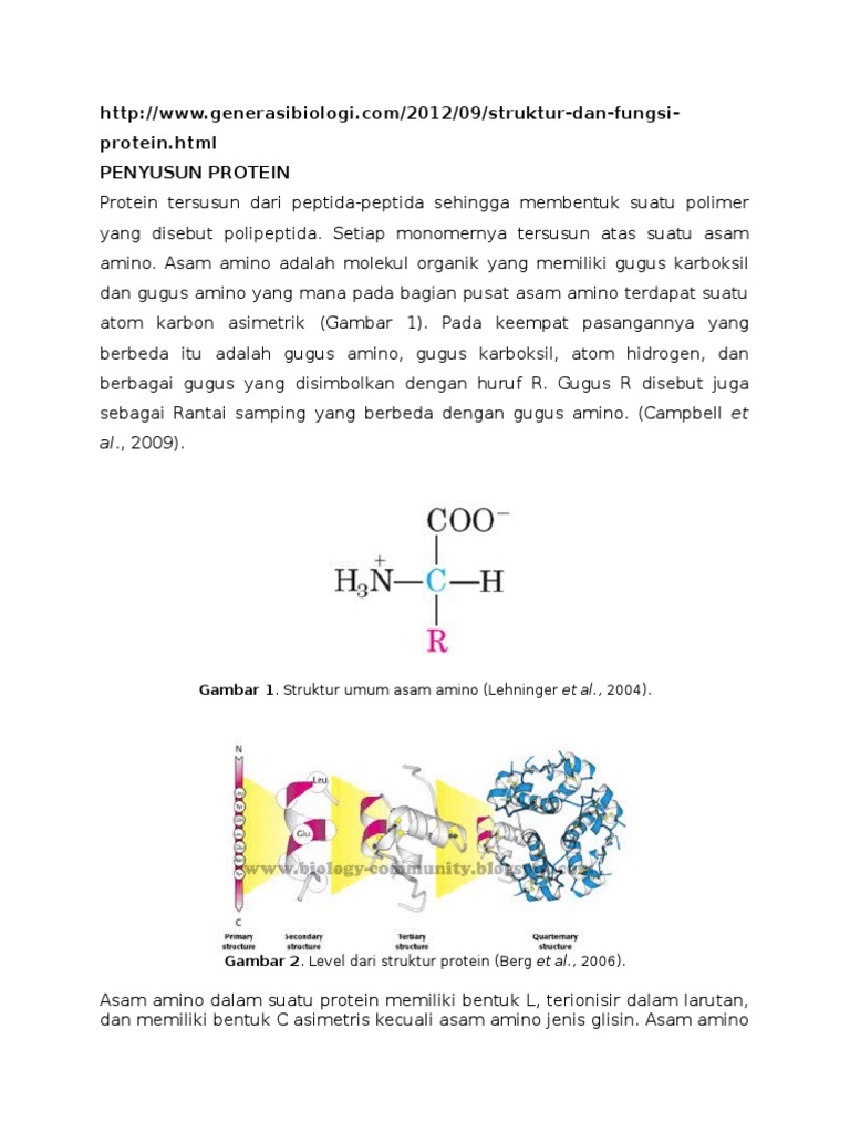 Struktur dan Fungsi Protein Tersusun | PDF