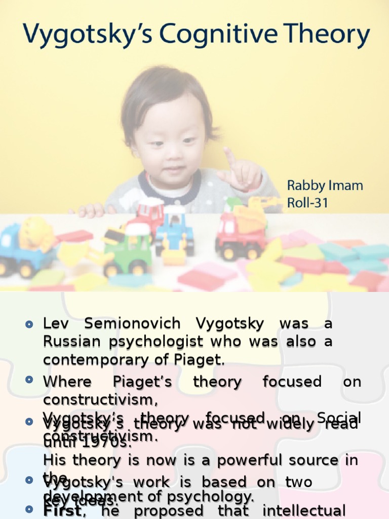 Vygotsky's Cognitive Theory | PDF | Thought | Constructivism (Philosophy Of Education)