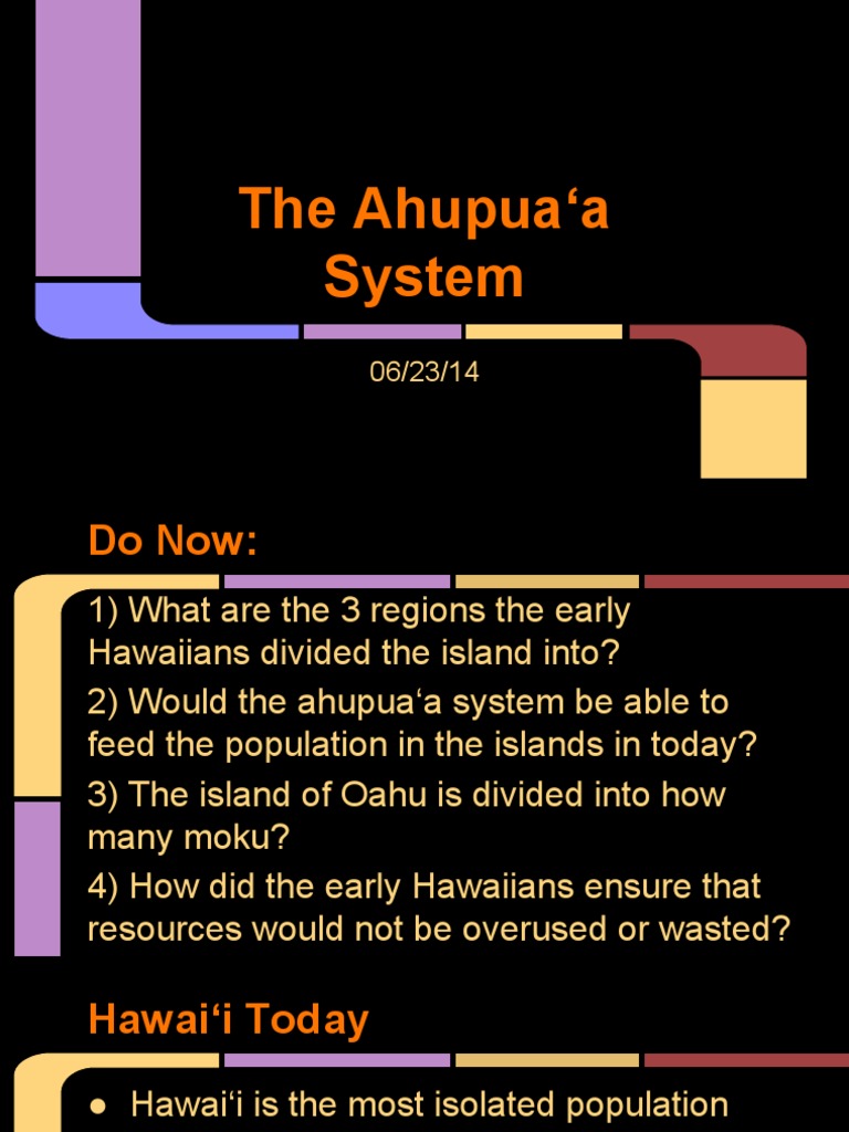 The Ahupua‘a System