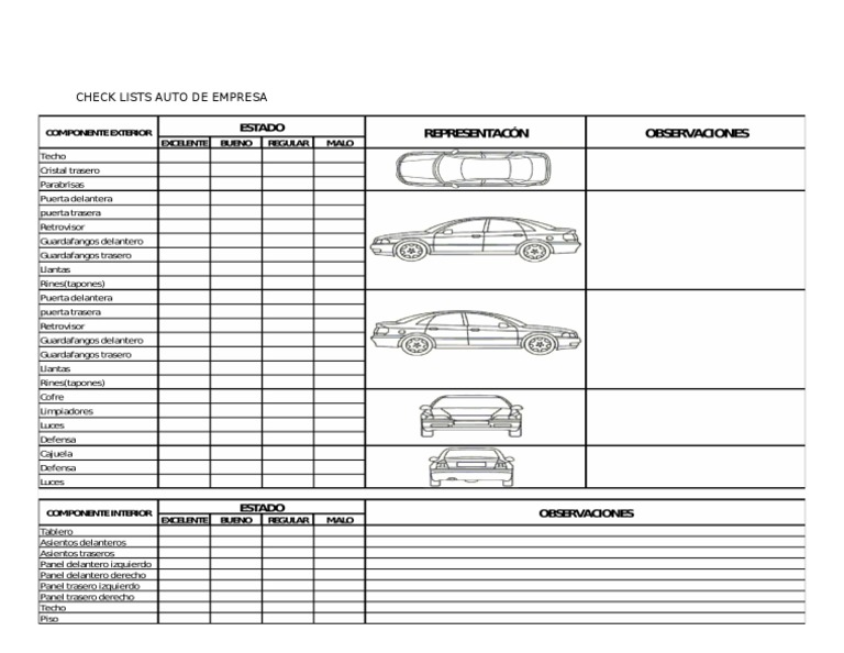 Check List Auto | PDF
