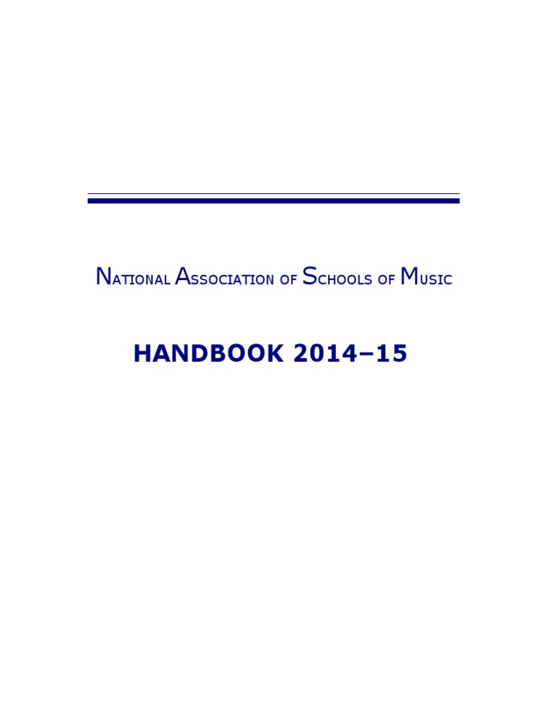 NASM Accreditation Handbook | PDF | Academic Degree | Board Of Directors