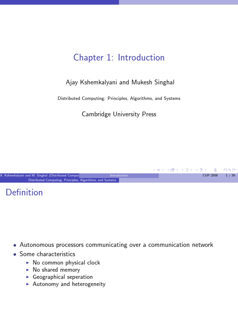 Chapter 1 | Download Free PDF | Distributed Computing | Replication (Computing)