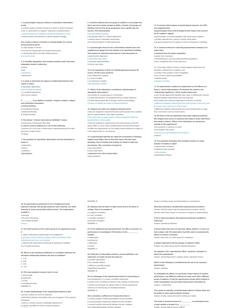 Marketing Research Methodology | PDF | Scientific Control | Experiment