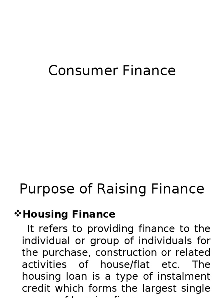Consumer Finance | PDF | Loans | Banks