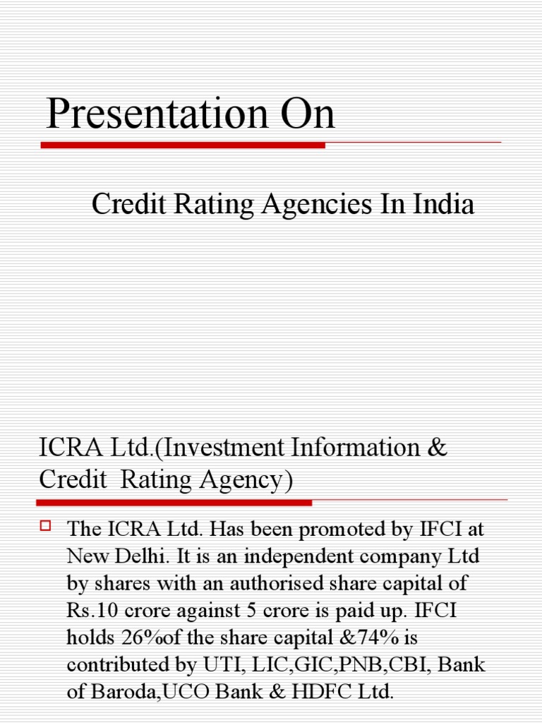 Credit Rating Agency in India | PDF | Credit Rating Agency | Credit