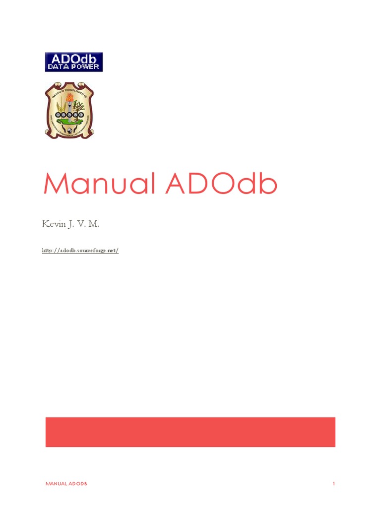 Manual ADOdb | PDF | SQL | Archivo de computadora