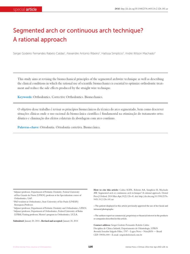 Segmented Arch or Continuous Arch Technique | PDF | Creep (Deformation ...
