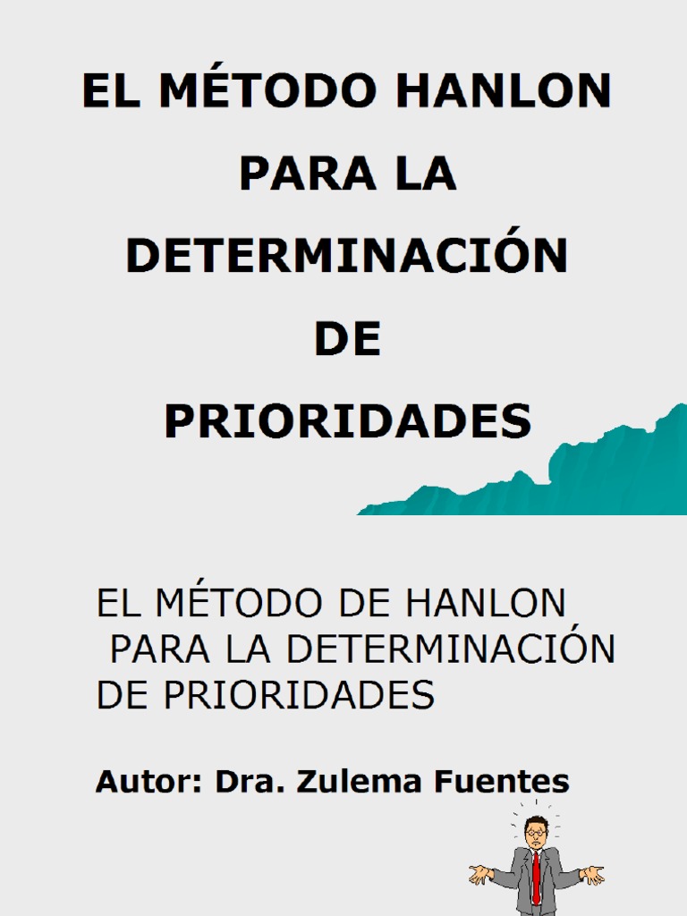 Método de Hanlon para Prioridades en Salud | PDF | Salud y bienestar ...