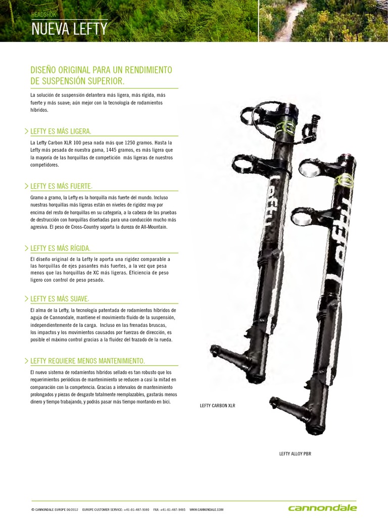 Cat2013 Lefty Fatty | PDF | Suspensión (Vehículo) | Eje