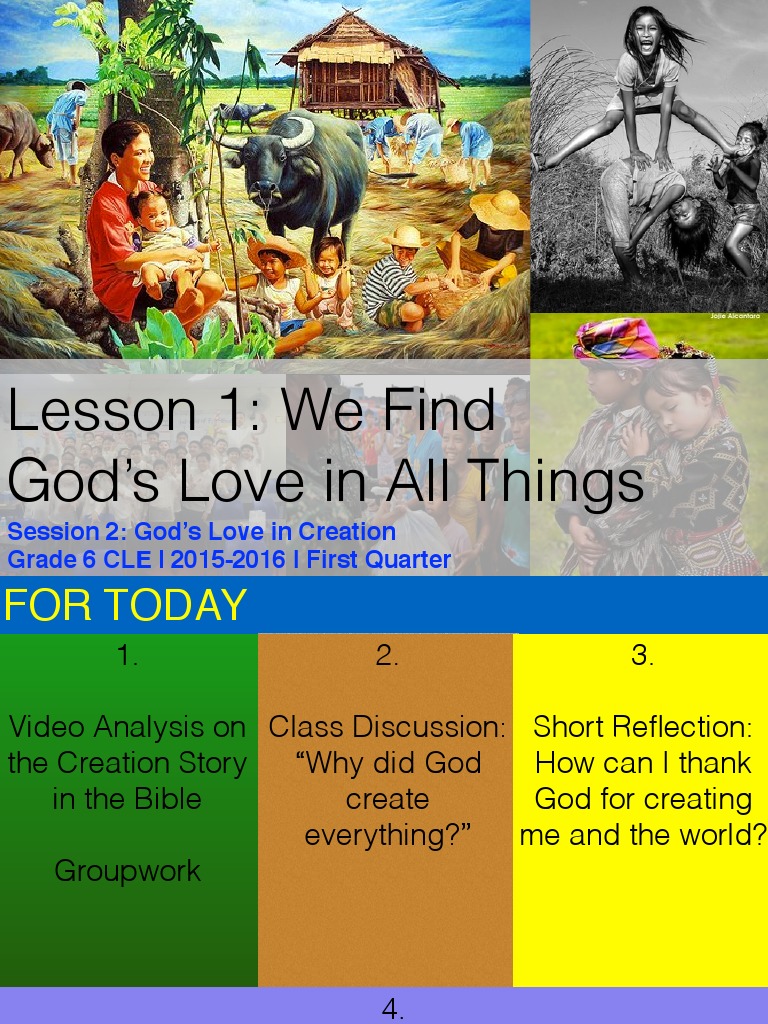 First Quarter Grade 6 Session 2 Creation Story | PDF | Genesis Creation ...
