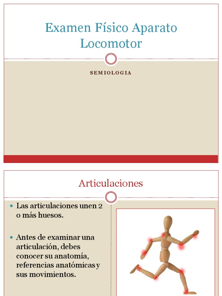 Guía sobre el examen físico del aparato locomotor | PDF | La columna ...