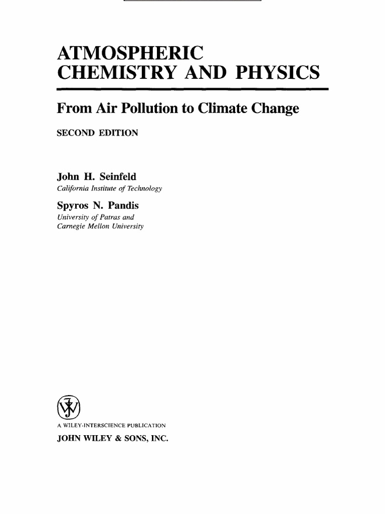 Atmospheric Chemistry: Pollution to Climate | PDF | Aerosol | N Ox