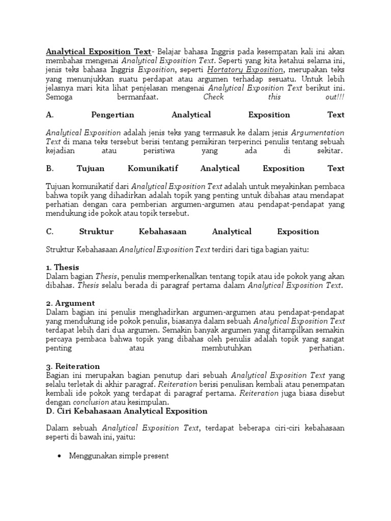 Contoh Teks Analytical Exposition | PDF | Korupsi | Laptop
