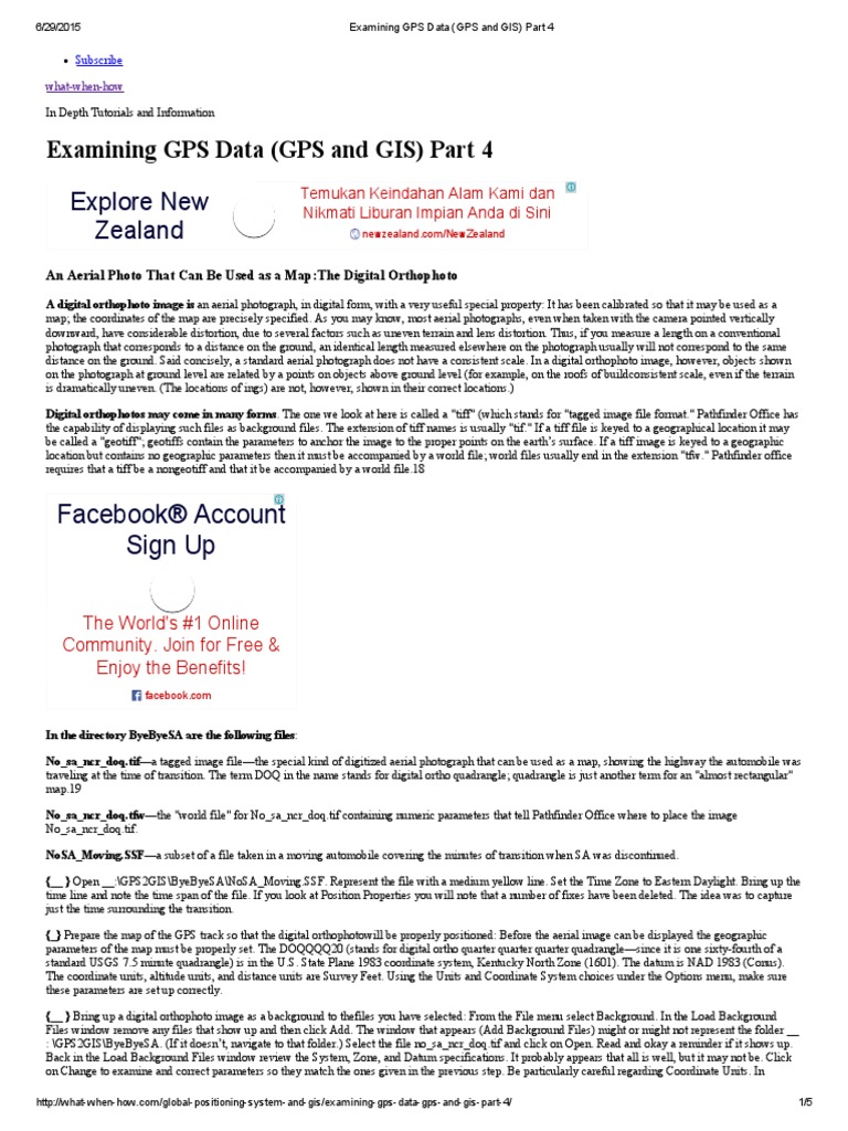 GPS and GIS) | PDF | Geographic Information System | Geomatics