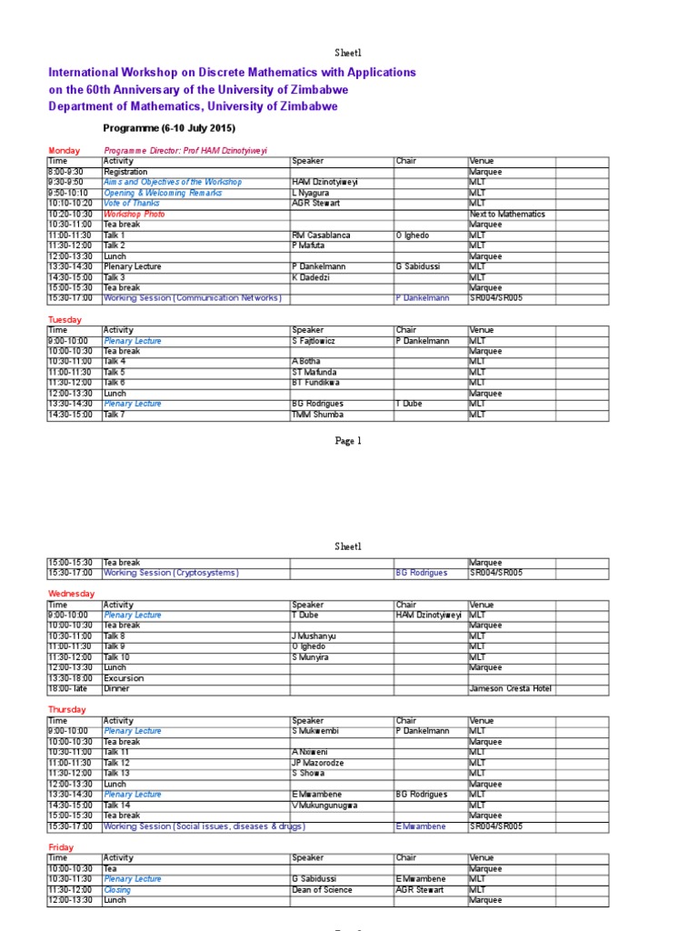Programme | PDF