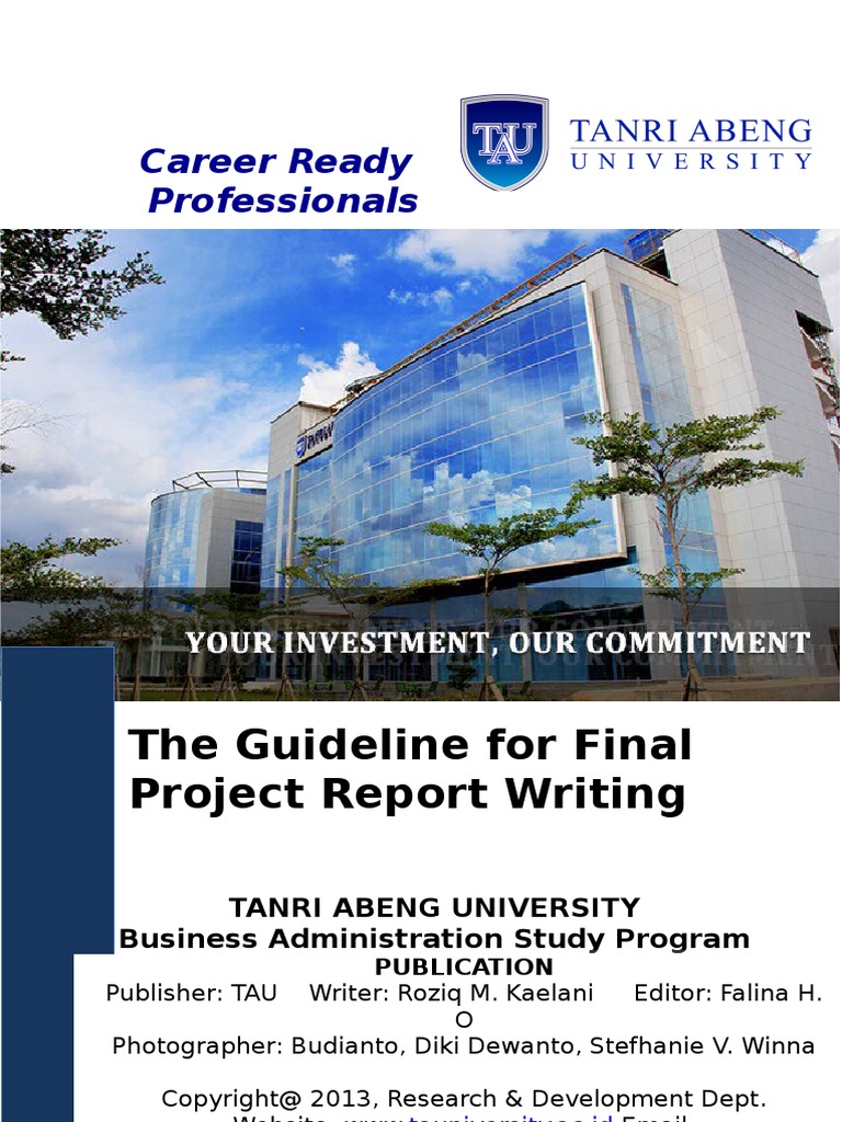 Guidelines For Writing Final Project | PDF | Web Page | Literature Review