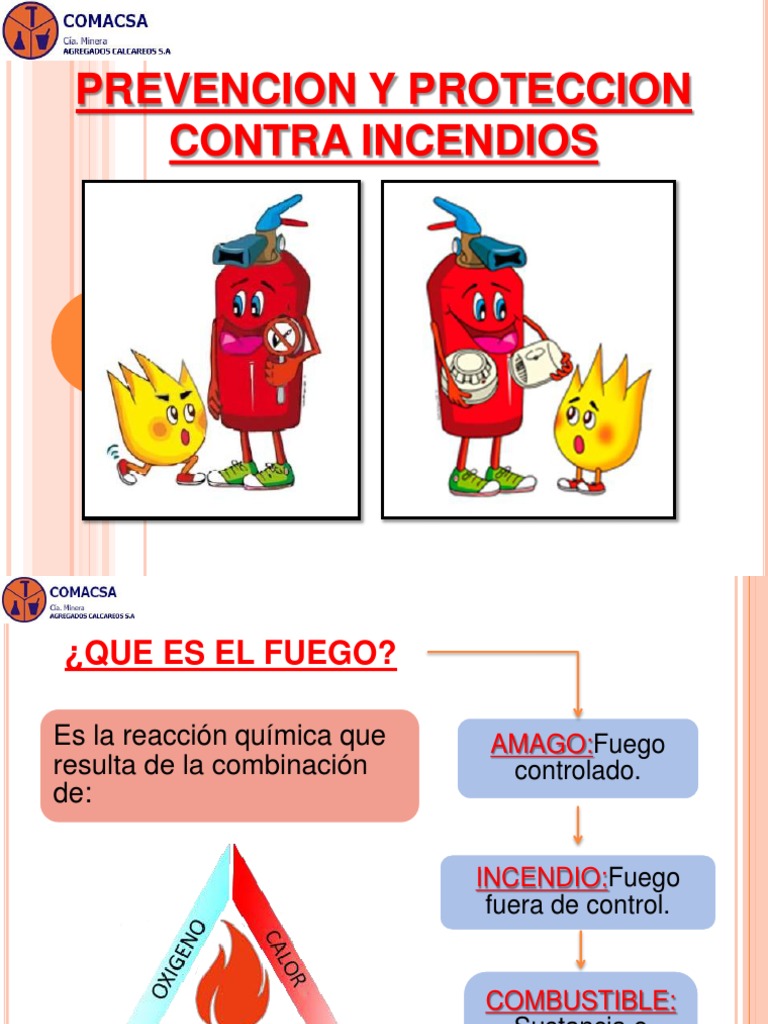 Prevencion y Proteccion Contra Incendios | PDF | Dióxido de carbono | Combustibles