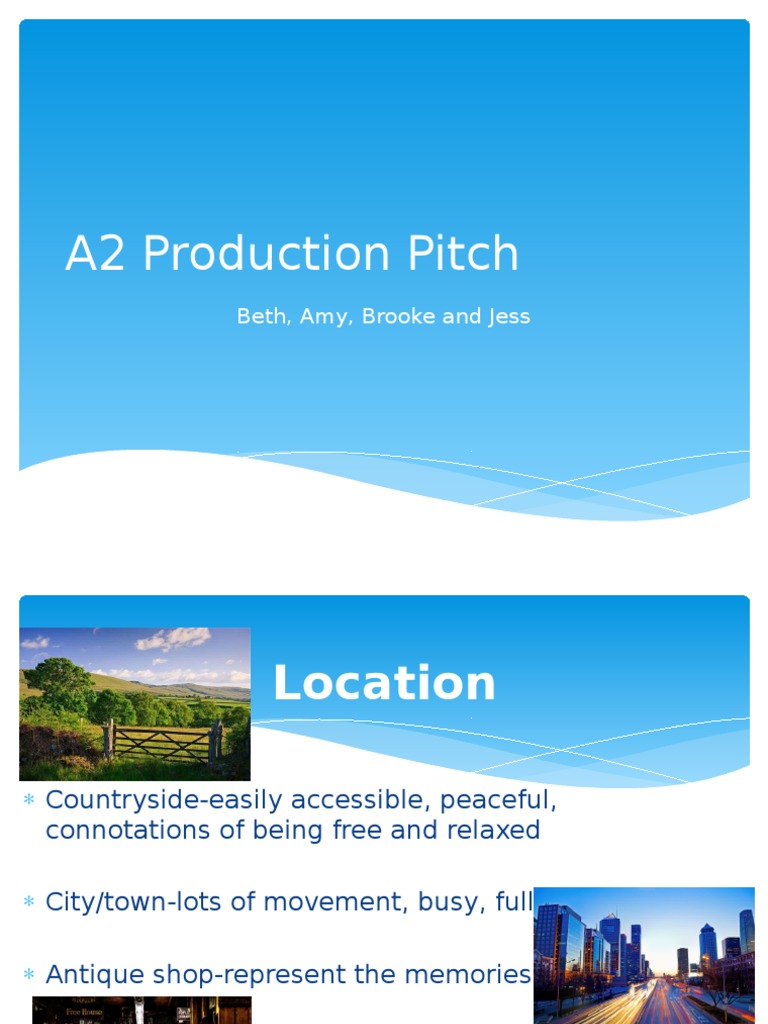 A2 Production Pitch: Memory-Focused Music Video | PDF