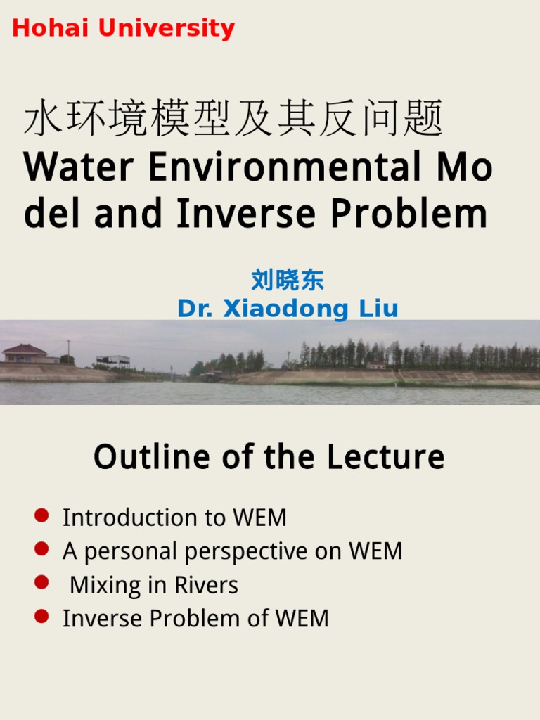 Water Environmental Modeling Overview | PDF | Mathematical Model ...