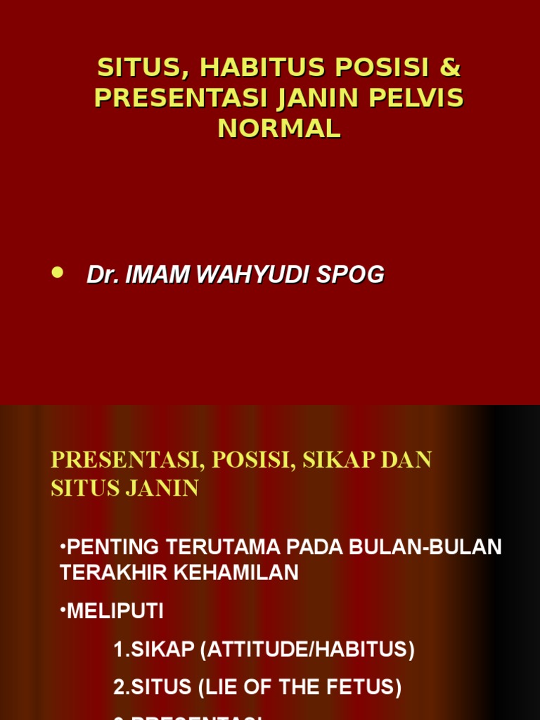 Presentasi dan Posisi Janin Normal | PDF