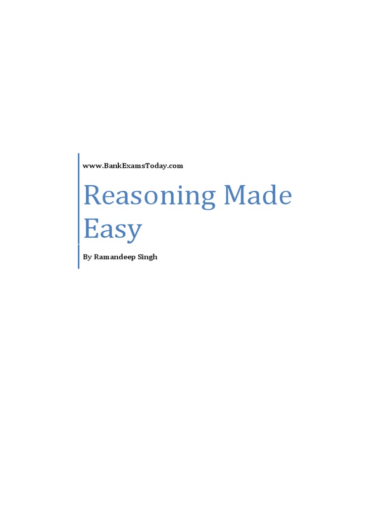 Reasoning Book Pdf