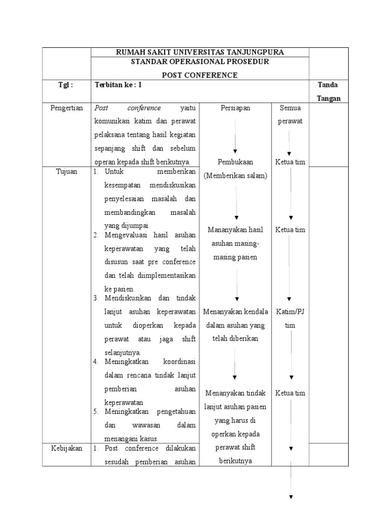 SOP Pre Conference | PDF