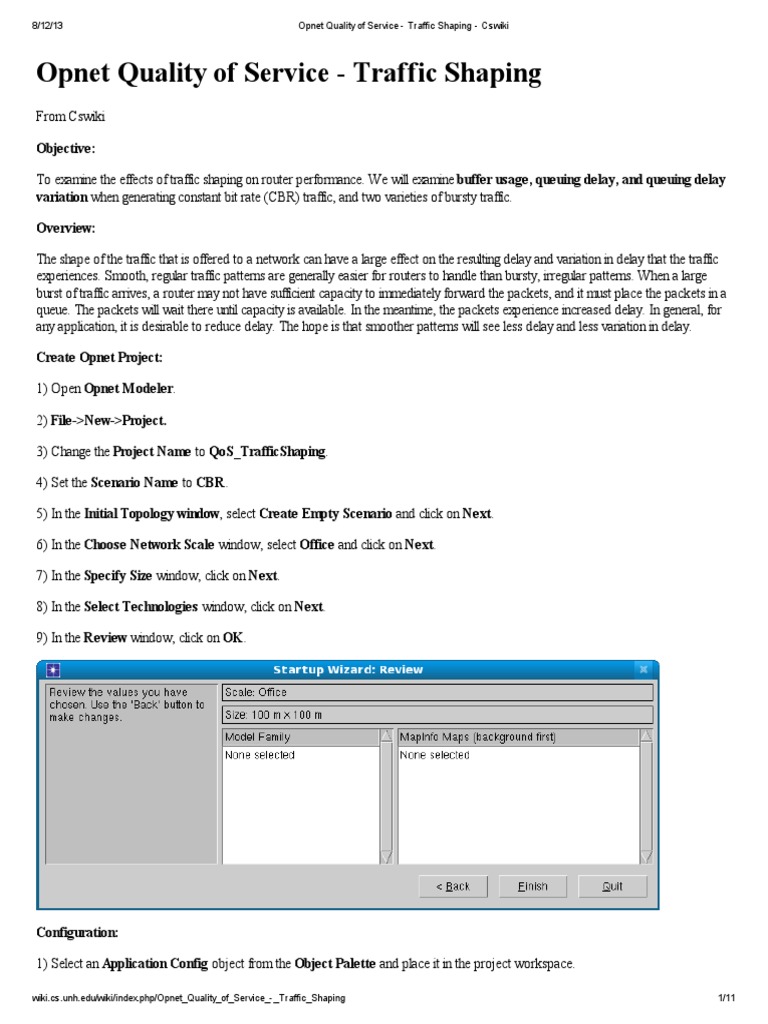 Opnet Quality of Service - Traffic Shaping - Cswiki | PDF | Quality Of ...