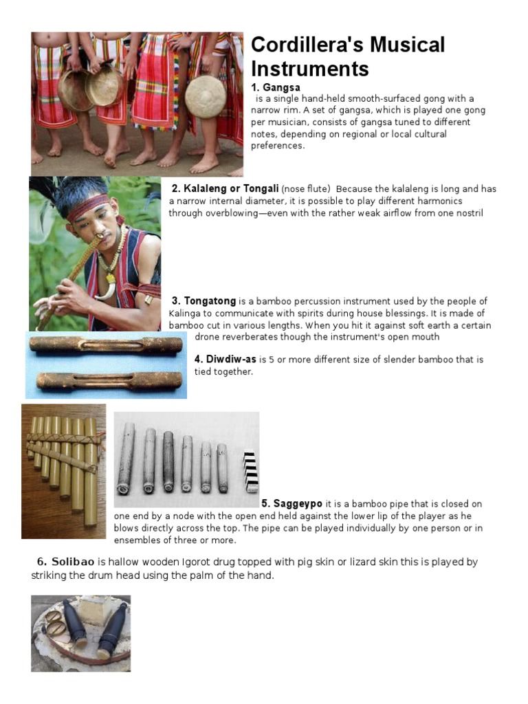 Cordillera Indigenous Instruments | PDF