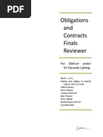 Obligations and Contracts Reviewer - Contracts | PDF | Offer And Acceptance | Consideration