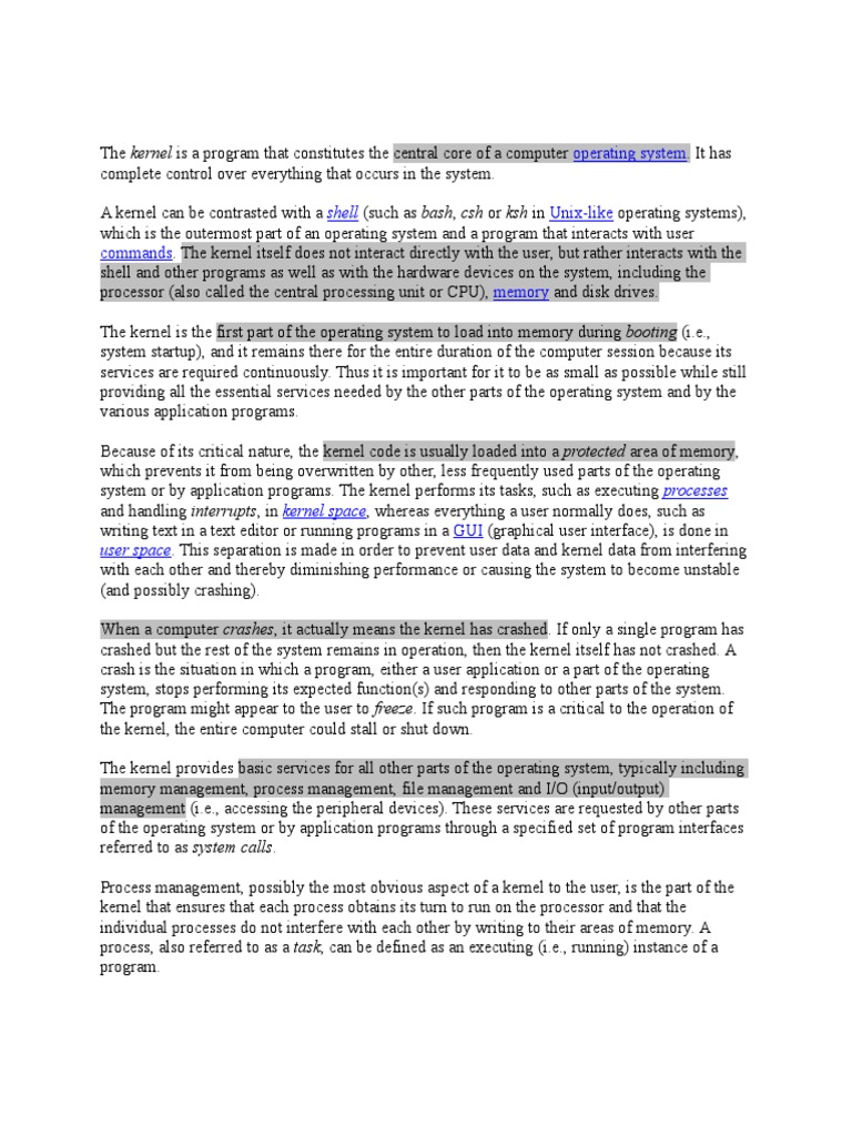 Kernel Programming | PDF | Kernel (Operating System) | Operating System