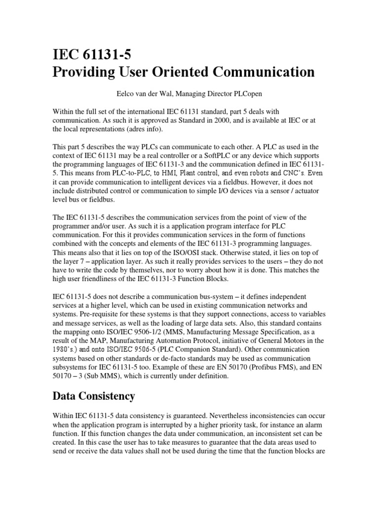IEC 61131 Bueno | PDF | Programmable Logic Controller | Input/Output