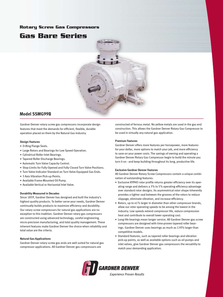 SSMG99B | PDF | Gas Compressor | Bearing (Mechanical)