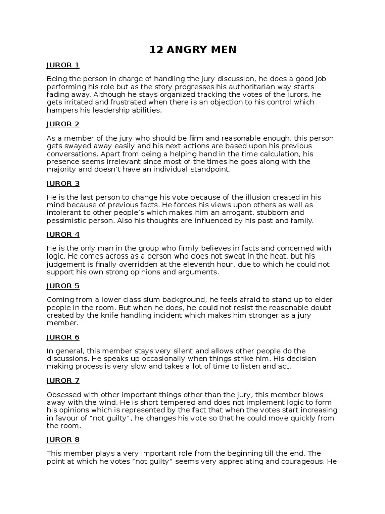 12 Angry Men | PDF | Prosecution | Science