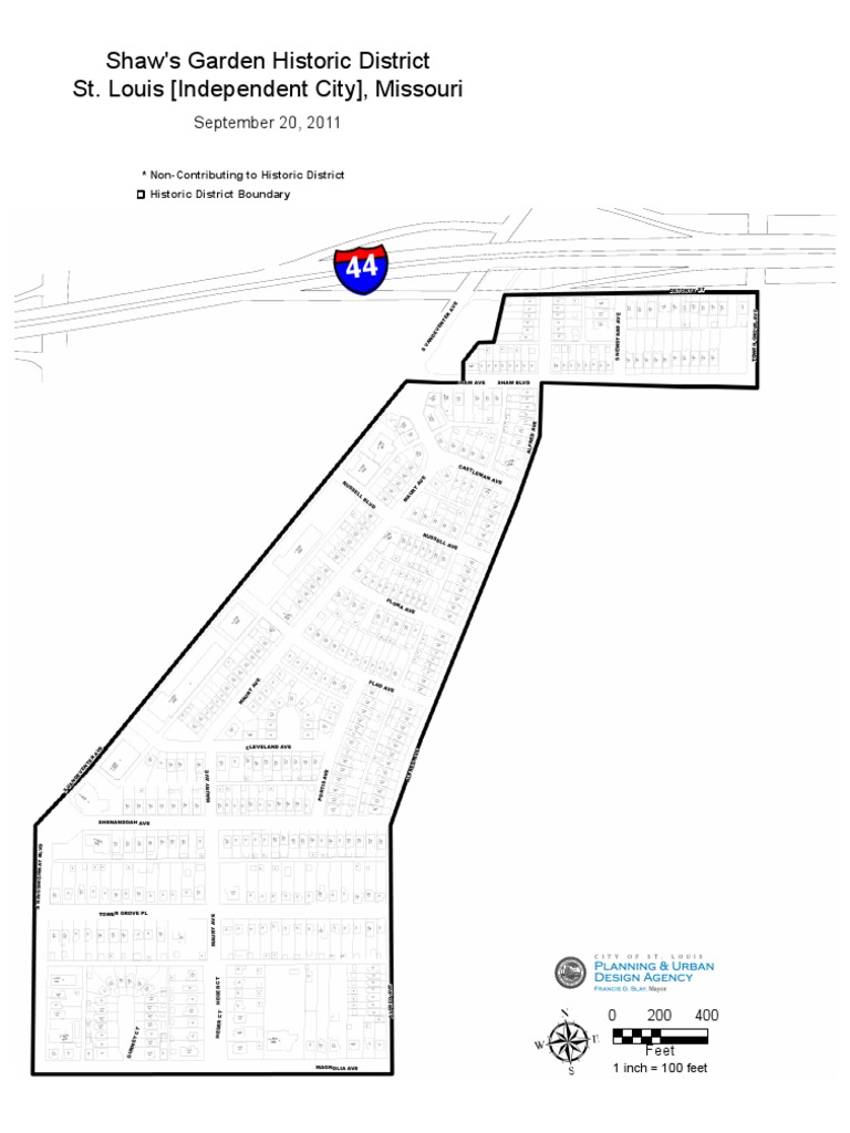 Shaw Garden Historic District Map | PDF