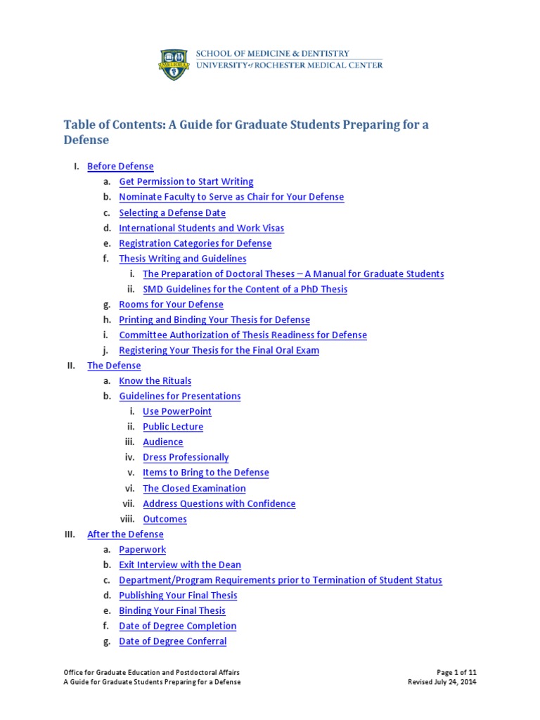 Preparing For Thesis Defense 2 | PDF | Thesis | Doctor Of Philosophy