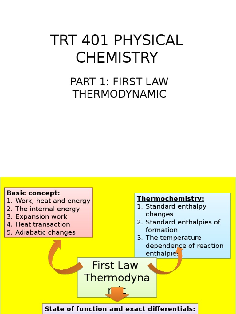 First Law of Thermodynamics Overview | PDF | Enthalpy | Heat