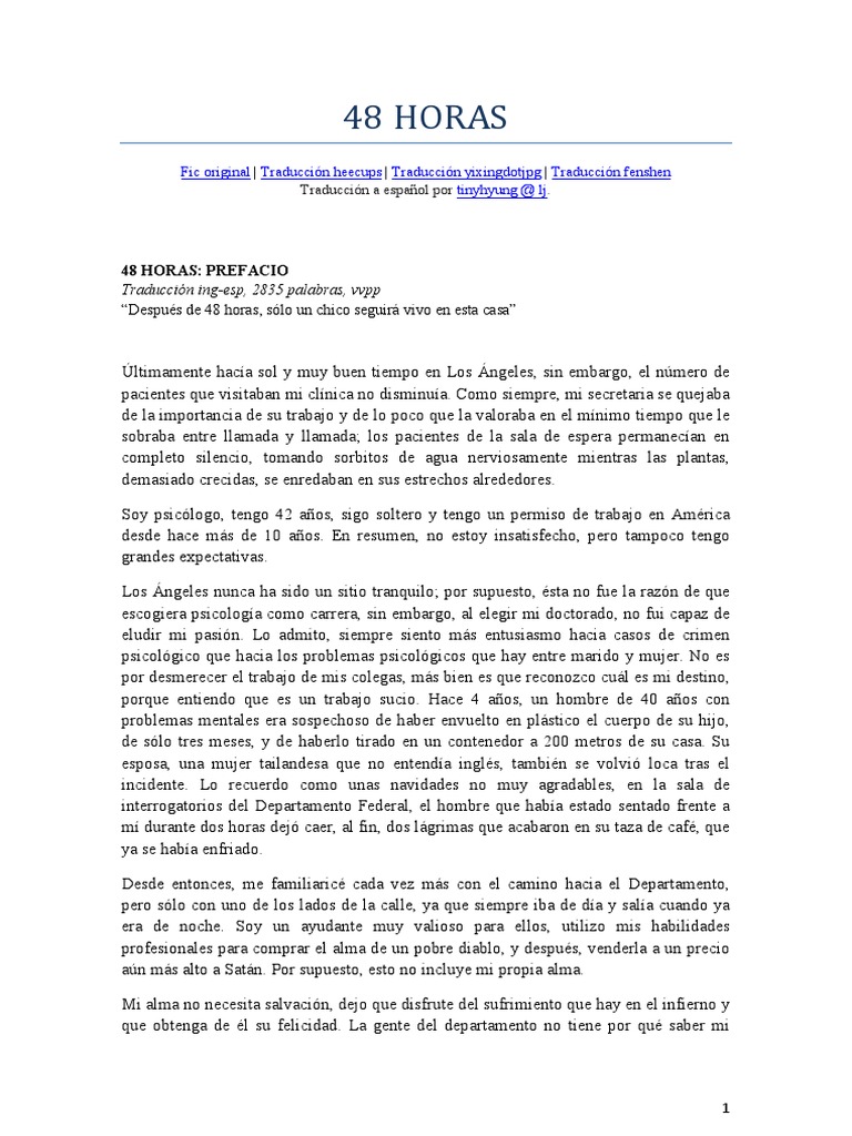 48 Horas (Trad. Tinyhyung) | PDF | café | China